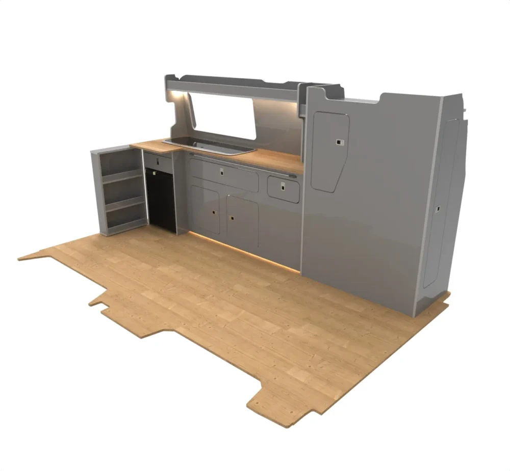 LWB VW T7 SK V2 Side Units | Camper Conversion Units